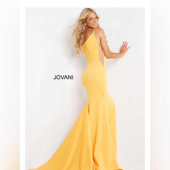 Jovani | Dresses | Jovani Oneshoulder Yellow Prom Dress | Poshmark